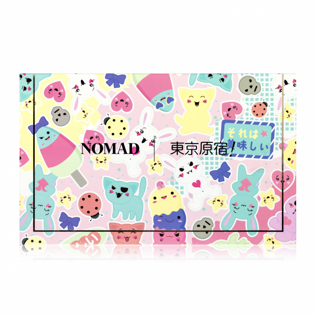 Nomad Tokyo Palette includes 10 shades of colorful eyeshadows and 5 ...